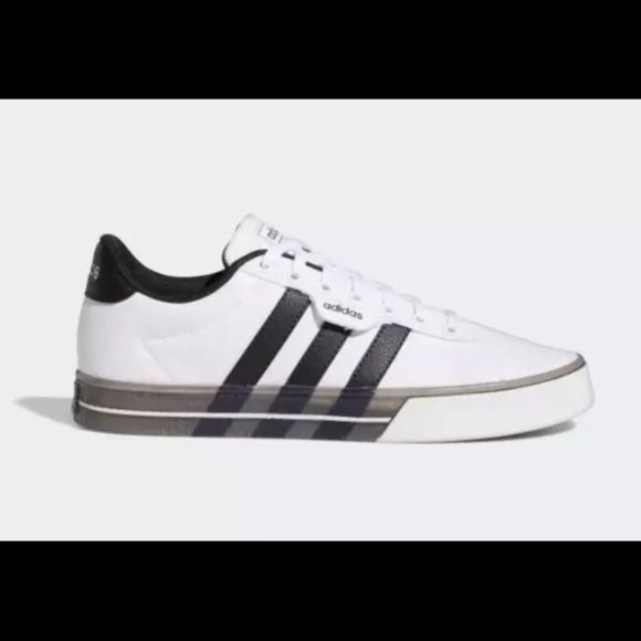 adidas | Shoes | New Daily 3 Translucent Outsole White Black | Poshmark